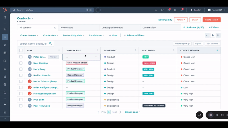 HubSpot Adds Colour Coding to Property Options